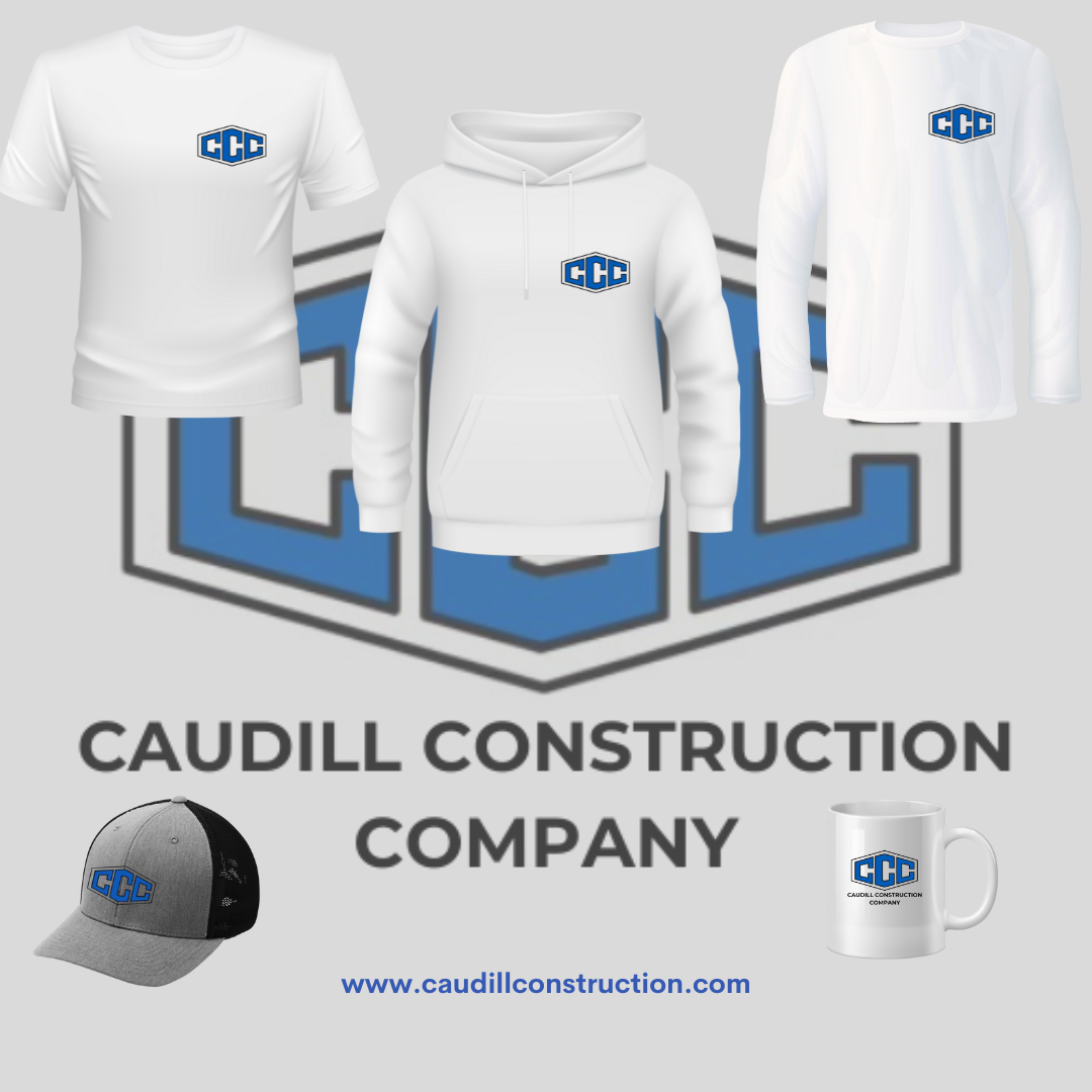Shop Caudill Construction Merchandise – Hats, Tees & More